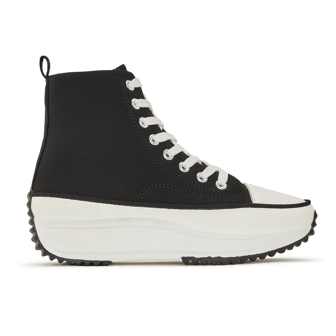 Raid - Women's Platform Canvas Sneakers | Yellow Shoes